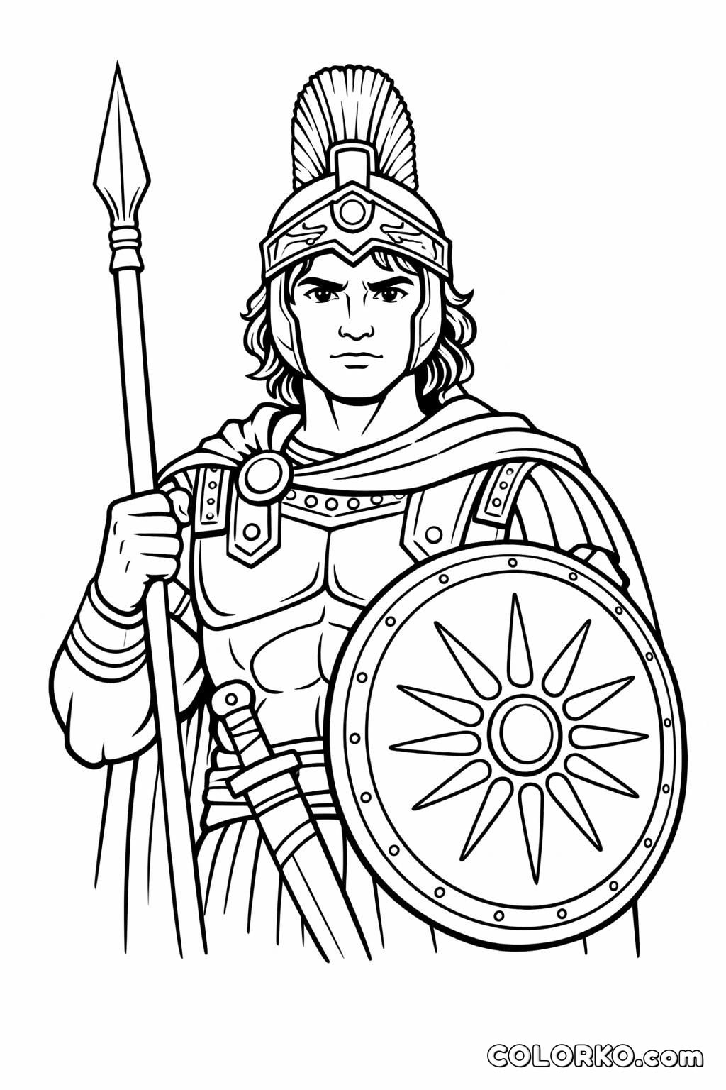 Alexander the Great Coloring Page for Teens