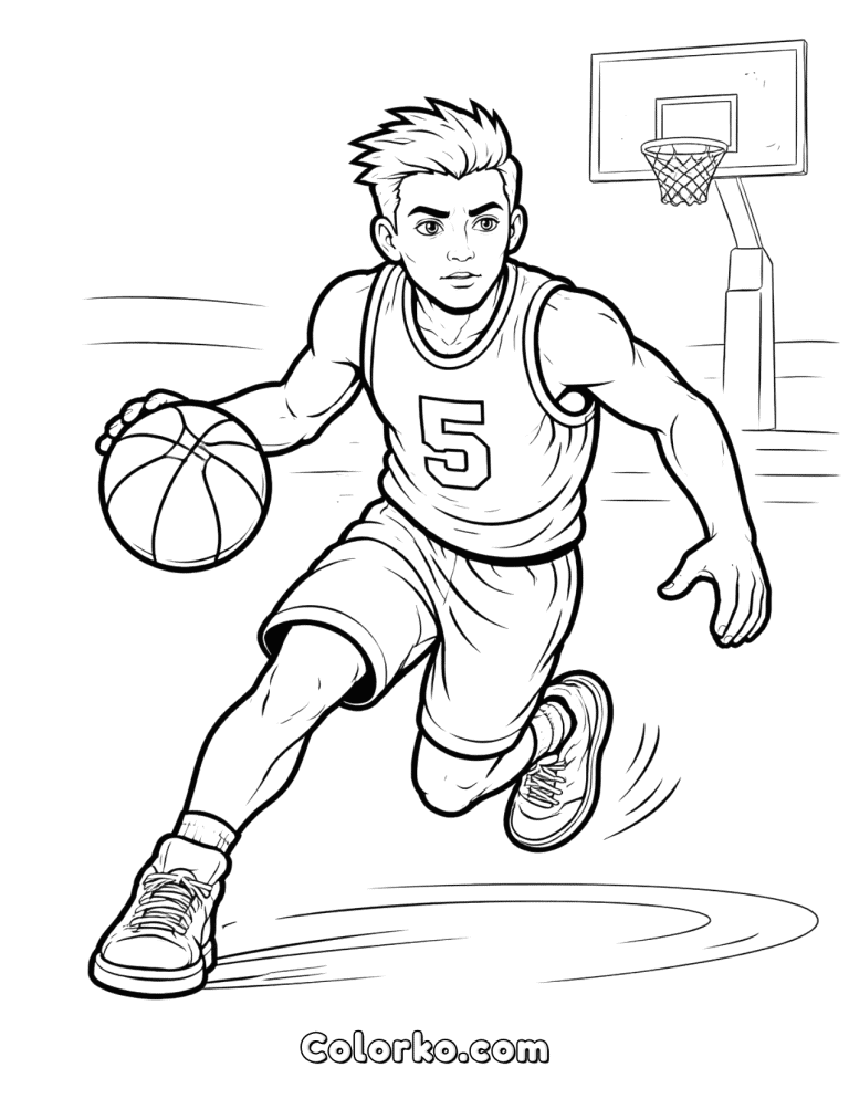 March Madness 2026 Coloring Pages – Printable Basketball Fun