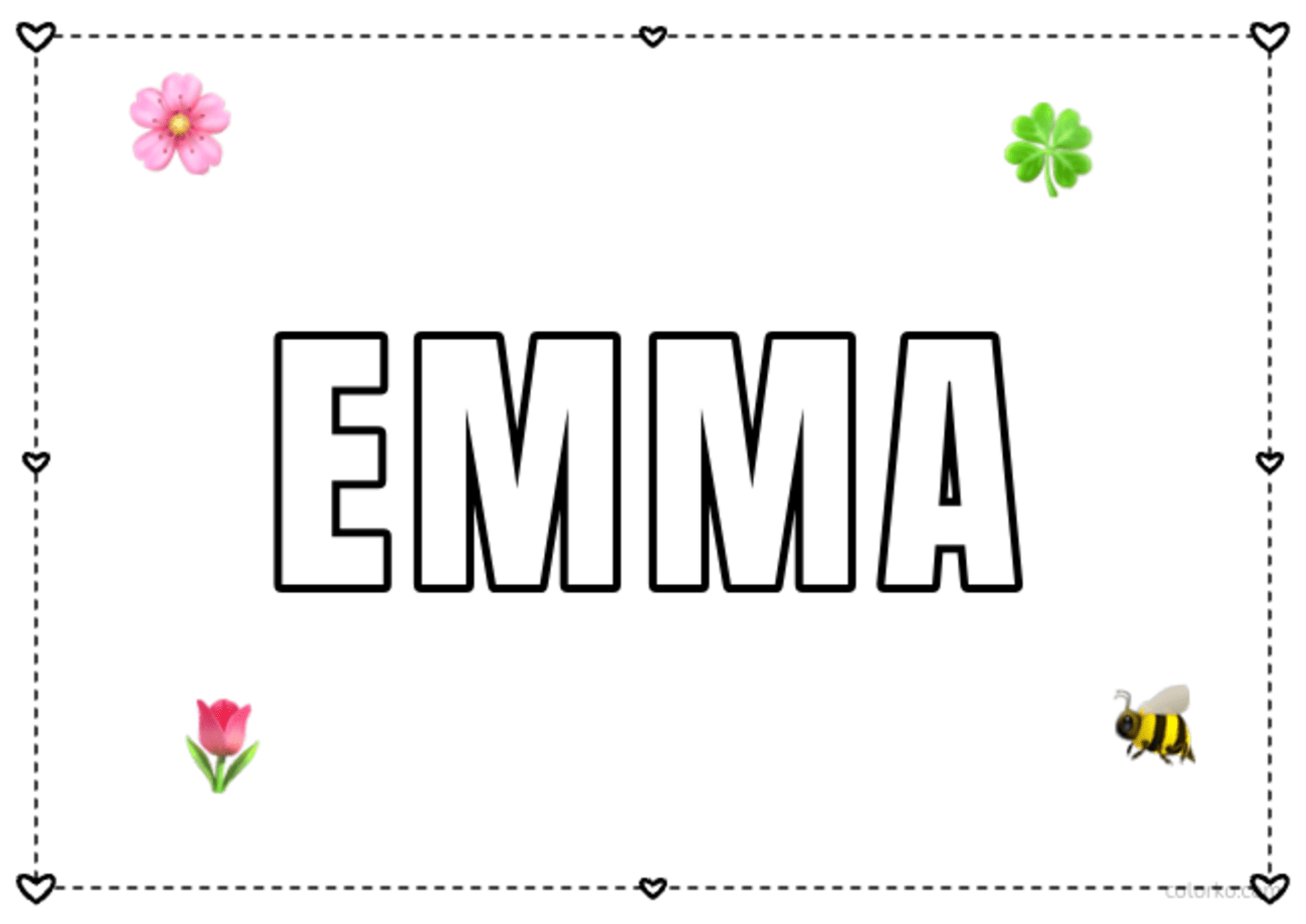 Free Name Coloring Page Generator | Bubble Letters & More