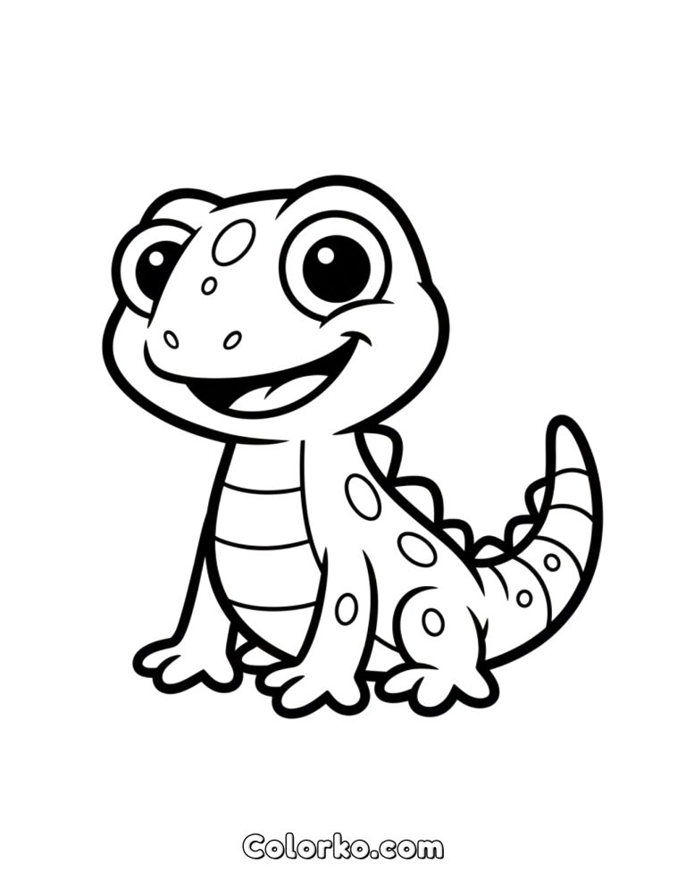 Lizards Coloring Pages