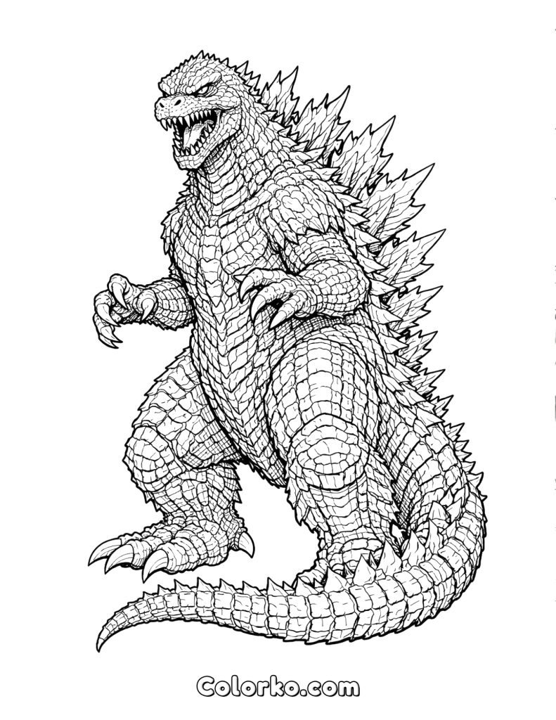 Godzilla Coloring Pages