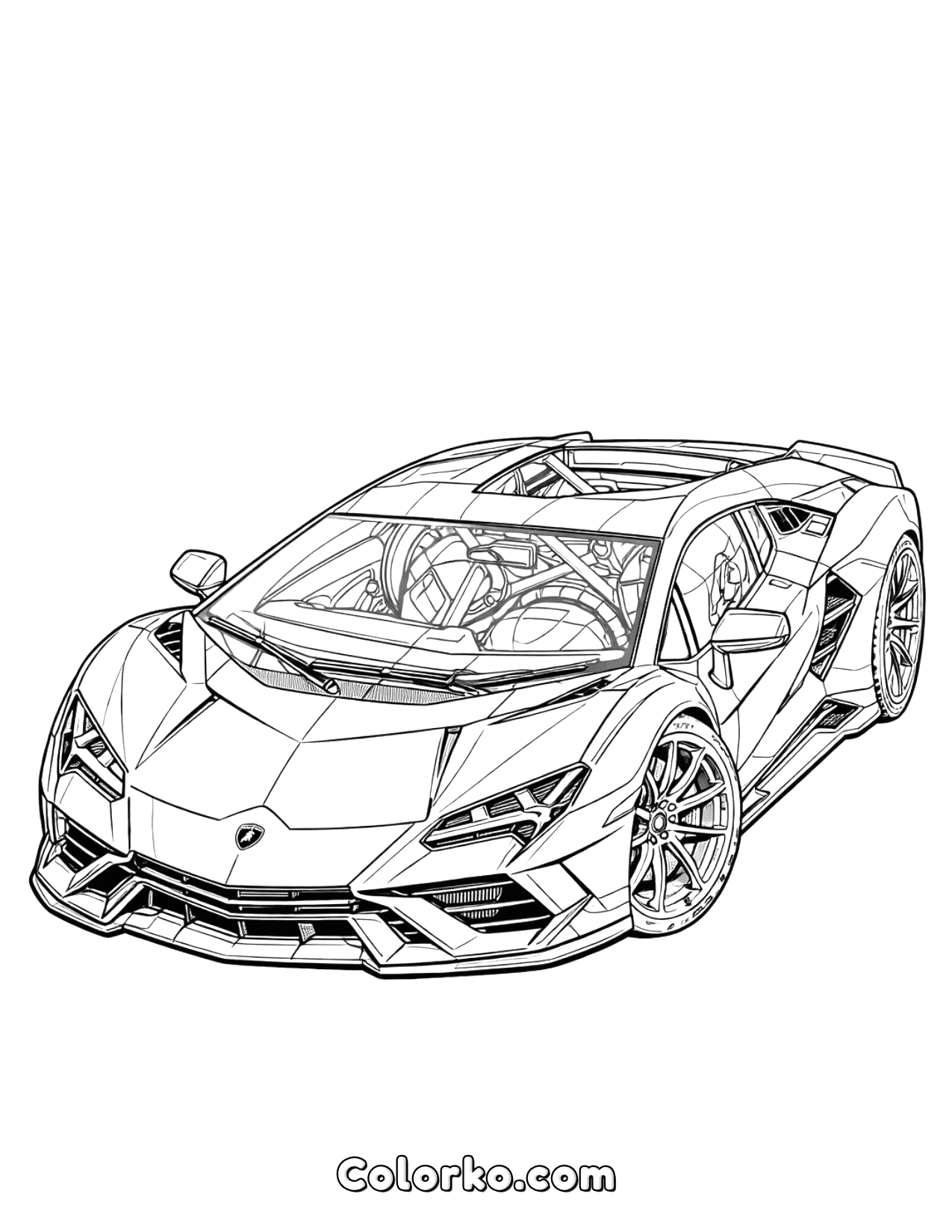 Lamborghini Coloring Pages Printable Lamborghini | Lamborghini