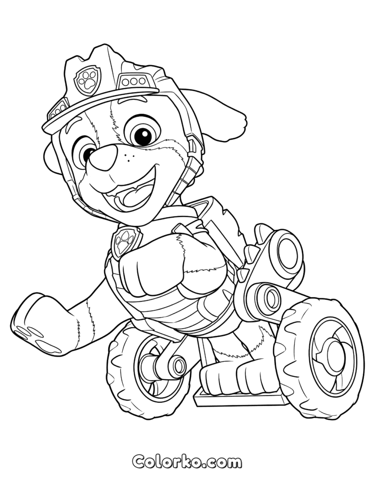 Rex Paw Patrol Pup Coloring Page — Free | Colorko