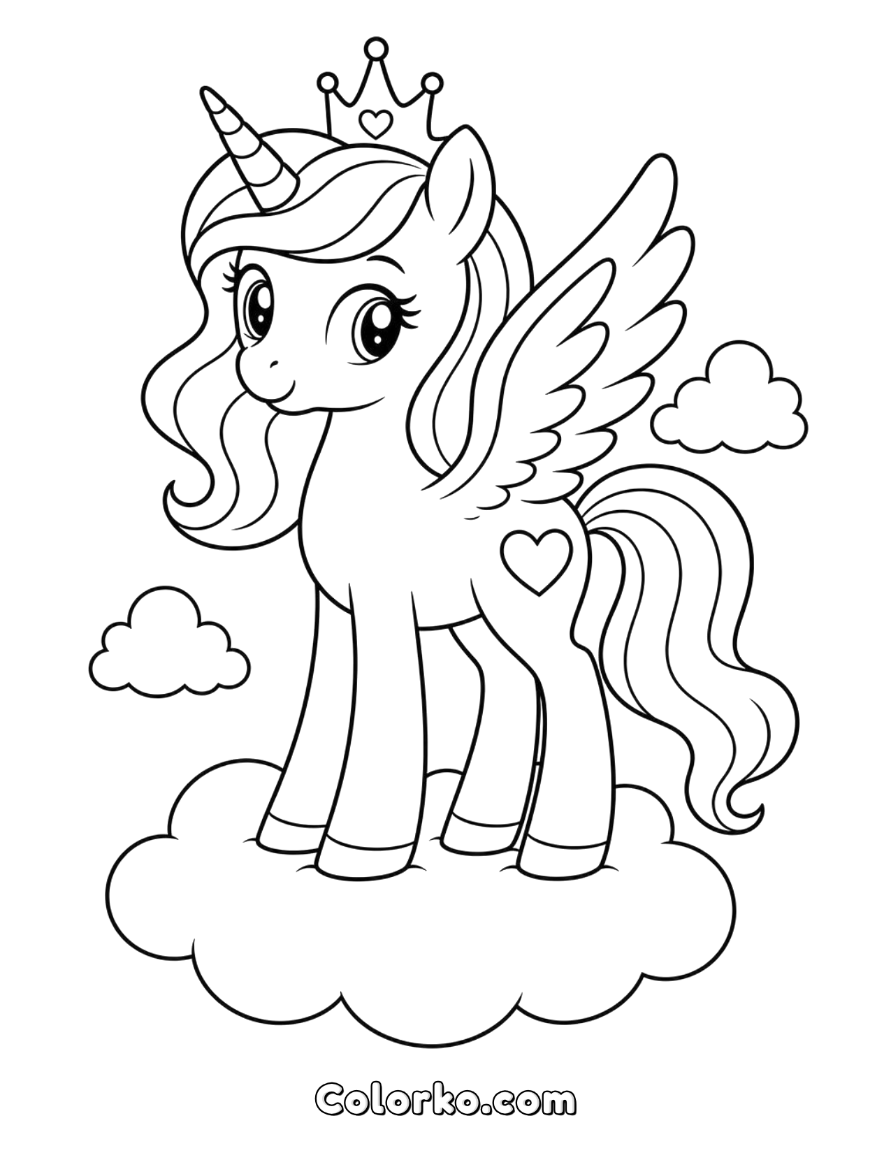 Princess Cadance Coloring Page (Free PDF) | Colorko