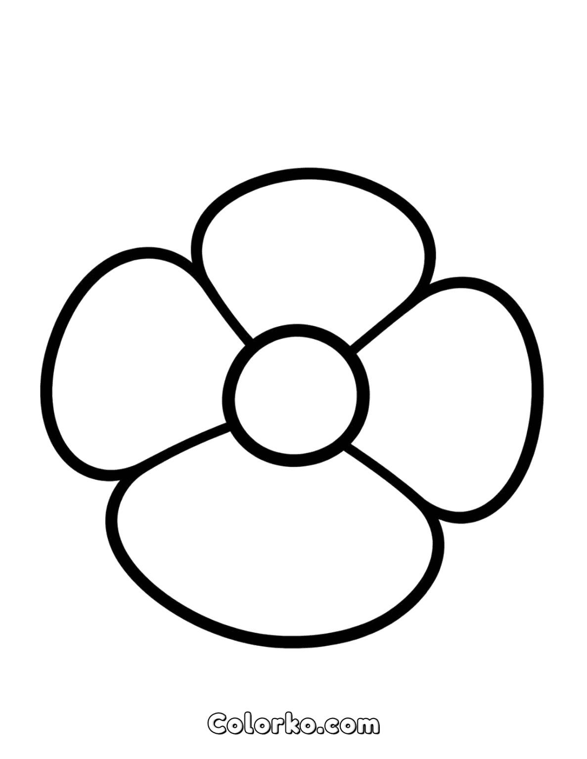 Cute Simple Sun Coloring Page — Free Printable for Kids