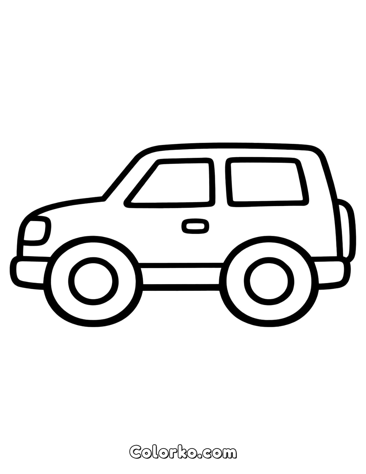 Peugeot 3008 Mountain Scenery Coloring Page for Big Kids