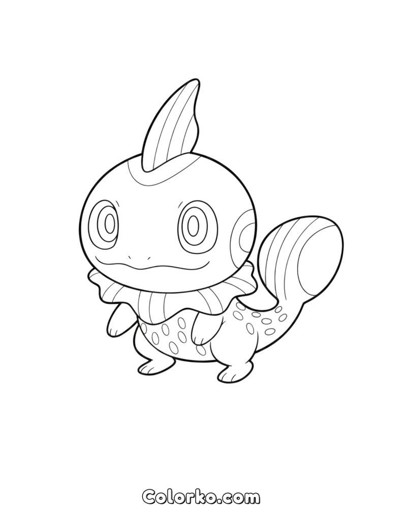 Sobble - Free Printable Coloring Pages for Kids